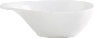 Kahla 156921A90015C Elixyr Schale mit Griff 0,10 l | weiße Dessertschüssel aus Porzellan 14 cm x 9 cm