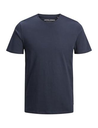 Jack & Jones Jjeorganic Basic Tee Ss O-neck Noos Homme T-Shirt, Marine, M