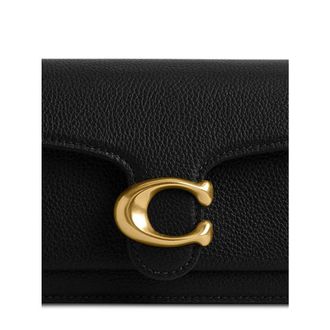 Coach Pebbled Leather Shoulder Bag - Black