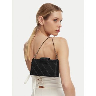 Tory Burch Handtasche Tory Burch Fleming Mini Chain Wallet 167250 Schwarz