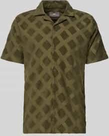 Fynch-Hatton Slim Fit Poloshirt mit Strukturmuster