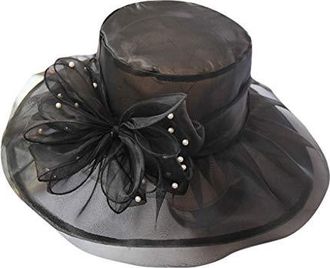 Generic Chapeau bibi pour femme - Pour mariage, quotidien, f&ecirc;te de mariage - Casquette de baseball, Noir, Taille unique