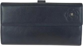Chanel Portefeuille long (bi-pli) Pre-owned - Femme - Pre-owned - Noir - Taille: ONE Size