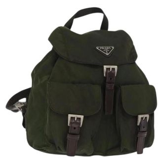 Prada Pre-owned Nylon Rucksack - - Pre-owned - Damen - Gr&uuml;n - ONE SIZE