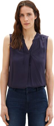 Tom Tailor Damen 1037431 Bluse, 10668 - Sky Captain Blue, 36