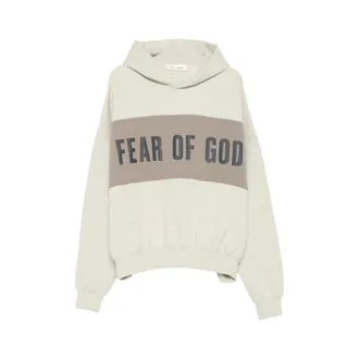 Fear of God Homme, Sweatshirts et sweats &agrave; capuche, Beige, Taille: S Sweat &agrave; capuche classique