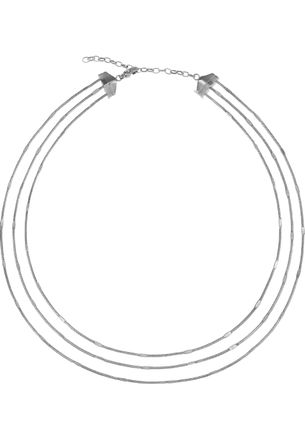 Breil Damenhalsband Sinuous Collection TJ3094 - Damenschmuck - Stahlhaken f&uuml;r Damen, mit Karabinerverschluss und Hochglanzoberfl&auml;che, Silber - Verstellbare 