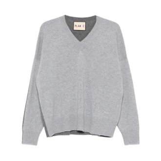 Plan C Plan C, Damen, Strickwaren, Grau, 2XLGr&ouml;&szlig;e