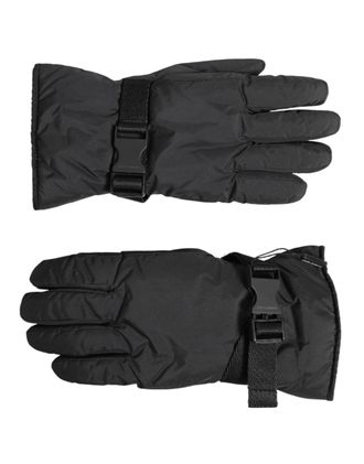Dolce & Gabbana Mens Black Windproof Ski Winter Warm Non Slip Gloves