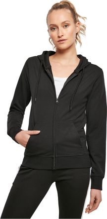 Build Your Brand Ladies Terry Zip Hoody - Farbe: Black - Größe: M