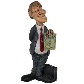 Out of the Blue 78/5821 Polyresin-Figur, Gesch&auml;ftsmann, Polyresin, Mehrfarbig, 19.5 x 10.3 x 13.5 cm, 1 Einheiten