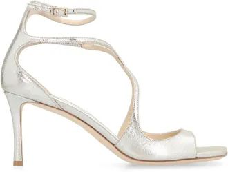 Jimmy Choo London Womens Sandals Azia Champagne Leather