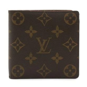 Louis Vuitton Portefeuille bi-pli en toile Pre-owned - Femme - Pre-owned - Brun - Taille: ONE Size