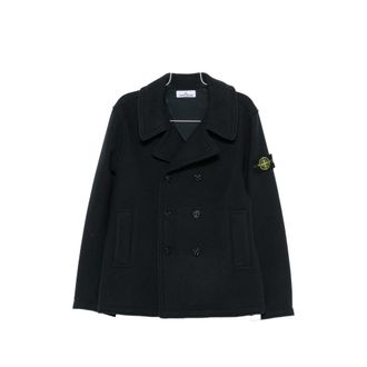 Stone Island Double-breasted Pea Coat