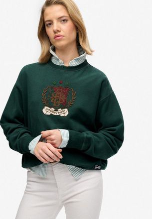 Superdry Sweatshirt Crest Loose Crew