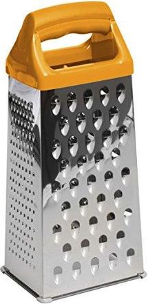 Excelsa Alles Gratta Color Reibe 4-seitig, Edelstahl, Orange, 10 x 8 x 23.5 cm