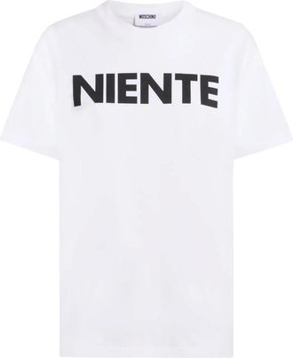 Moschino Femme, Tops, Blanc, Taille: 42 FR 1001 T-Shirt