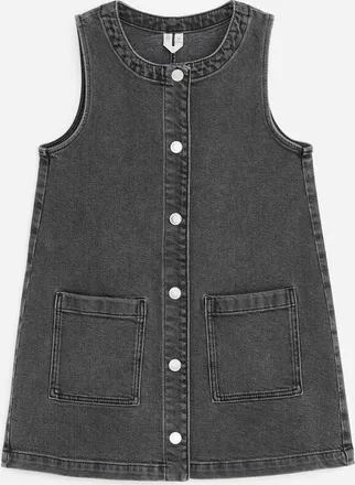 Arket &Auml;rmelloses Jeanskleid -Schwarz