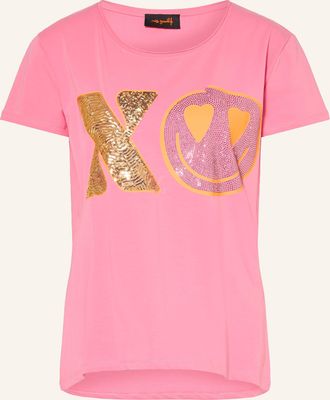 Miss Goodlife Miss Goodlife T-Shirt Mit Schmucksteinen Und Pailletten rosa