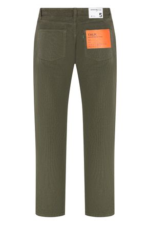 Department Five Mens Corduroy Pants Talk Military Green Cotton Trousers