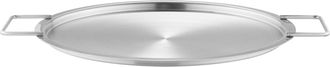 Eva Solo Eva Trio | Deckel 28 cm Edelstahl | Der Stahlteil des Deckels besteht aus 90 Prozent Post-Consumer-Recycling-Edelstahl | Brushed steel