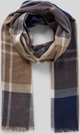 Christian Berg Schal aus reiner Baumwolle mit Fransenabschluss