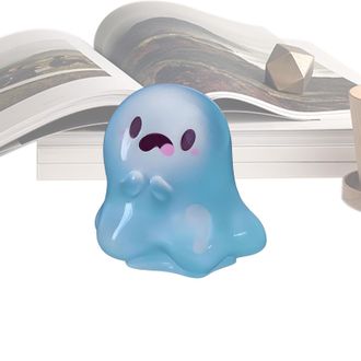 Generico Luminous Ghost - Glow 15,2 cm (6 Zoll) in der dunklen Statue f&uuml;r Halloween, niedliche Figur aus Harz, gruselig, Deko, mit Box, f&uuml;r Wohnzimmer, Schlafz