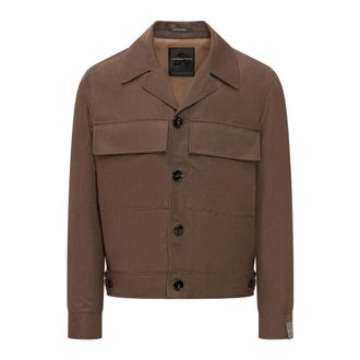 Gabriele Pasini Homme, Vestes, Brun, Taille: S Veste &agrave; poches &agrave; rabat