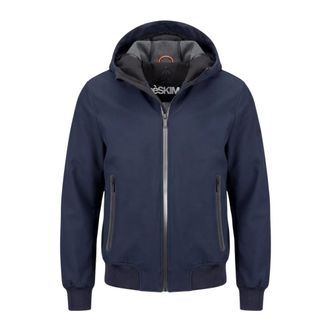 H&egrave;SKIMO Bomber Cappuccio Tech Bonded - - Jackets - Herren - Blau - 2XL