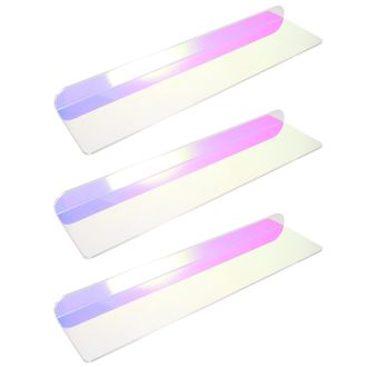 Angoily 3 St&uuml;ck Acryl Wandregale 40X9X3cm Bruchsicheres Schwebendes Wandregal zur Wandmontage Vielseitiges H&auml;ngeregal f&uuml;r Bad Wohnzimmer und Schlafzimmer