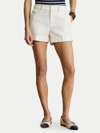 Lauren Ralph Lauren Stoffshorts 200925278001 Wei&szlig; Straight Fit