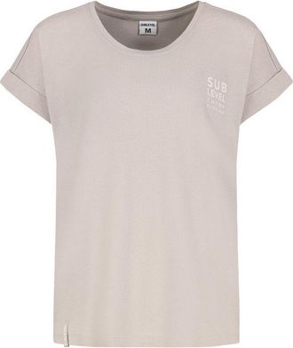 Sublevel T-Shirt Modernes Kurzarmdesign mit subtilen Details (1-tlg) D12041M02794A_T-shirts
