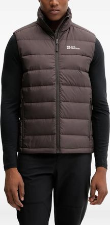 Jack Wolfskin doudoune à fermeture zippée - Marron