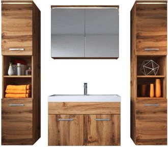 Badplaats Badplaats - Set de meuble de salle de bain Paso xl 80 cm - Chene