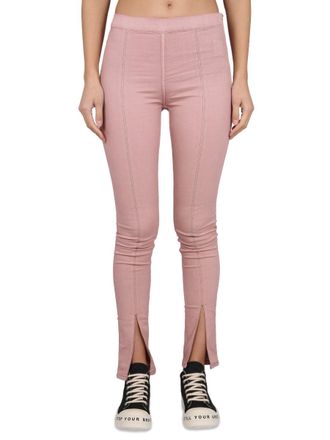 Rick Owens Denim Cotton Leggings - Pink