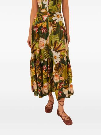 Farm Rio jupe à imprimé Botanical Forest - Vert