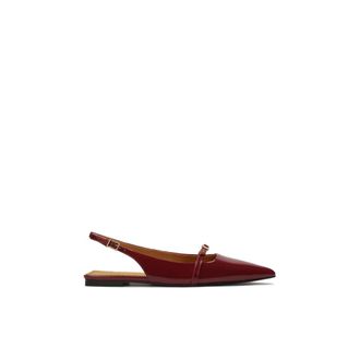 Kazar Flache burgunderrote Lacklederpumps - - Shoes - Damen - Braun - 35 EU