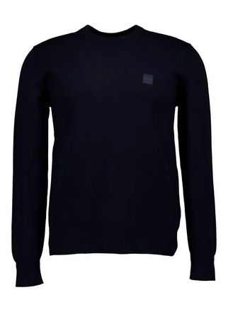 Boss Orange by Hugo Boss BOSS Orange Herren Pullover blau unifarben