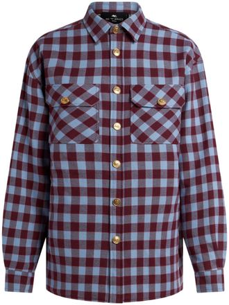 Etro chemise matelass&eacute;e &agrave; carreaux - Rouge