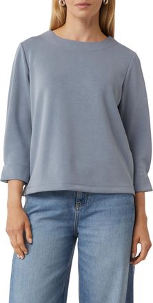 Comma Weiches Sweatshirt mit 3/4-Ärmeln