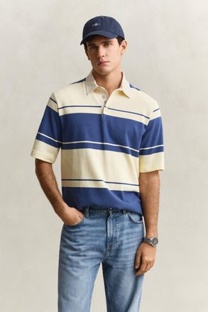 GANT Herren Gestreiftes Rugger (XXXL) VINTAGE Blau