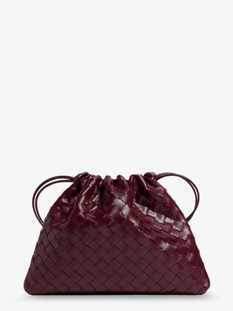 Bottega Veneta Medium Dustbag leather clutch bag with woven effect - BOTTEGA VENETA - gender_Woman