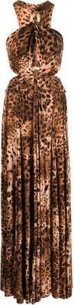 Elisabetta Franchi Femme, Robes, Multicolore, Taille: 40 FR 642 Abito Maculato Lungo