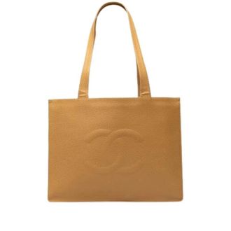 Chanel Pre-owned Vintage Caviar Leder Tote - - Pre-owned - Damen - Beige - ONE SIZE