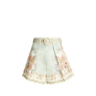 Zimmermann Short fleuri en lin