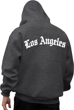 Generic 2026 Sweat &agrave; Capuche Tendance pour Homme avec Motif imprim&eacute; dans Le Dos, Sweat-Shirt Chaud pour la Mode hivernale, Haut Confortable, Tenue d&eacute;contract&eacute;