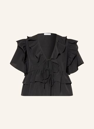 Mrs & Hugs Mrs & Hugs Bluse Mit Volants schwarz