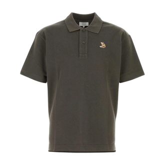 Maison Kitsun&eacute; Homme, Tops, Brun, Taille: XL Polo Mid Piquet