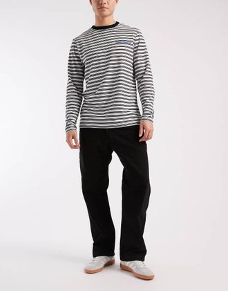 Polo Ralph Lauren Jean d&eacute;contract&eacute; en toile style charpentier - Noir polo