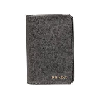Prada Porte-cartes Saffiano Pre-owned - Femme - Pre-owned - Noir - Taille: ONE Size